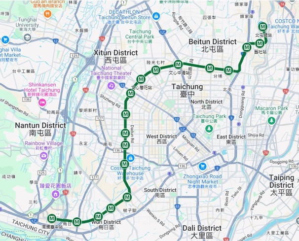Rapid Transit System Bureau of Taichung City Government-MRT-MRT Green Line